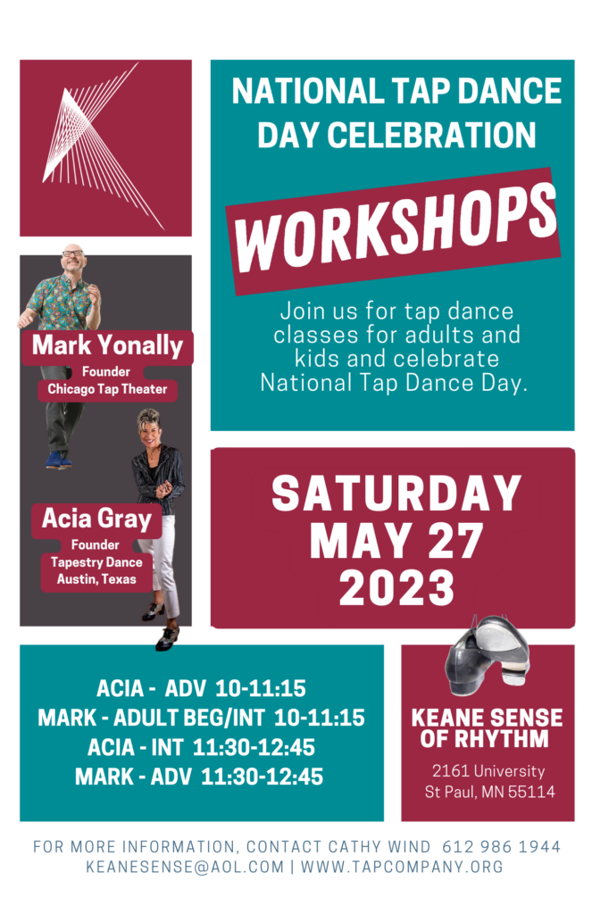 National Tap Dance Day Workshops : DanceMN